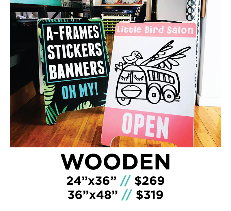 Custom A-Frames – Stickers For Days