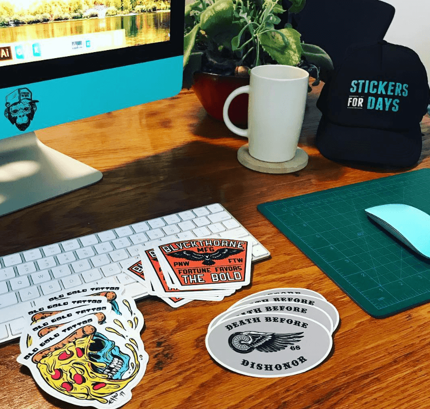 Laminated Stickers with your design | Custom Stickers – Stickers For Days